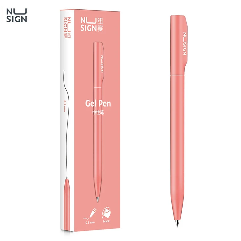 NUSIGN-Neutral-Pen-Black-0-5mm-Black-Refill-Colorful-Gel-Pens-Rotary ...
