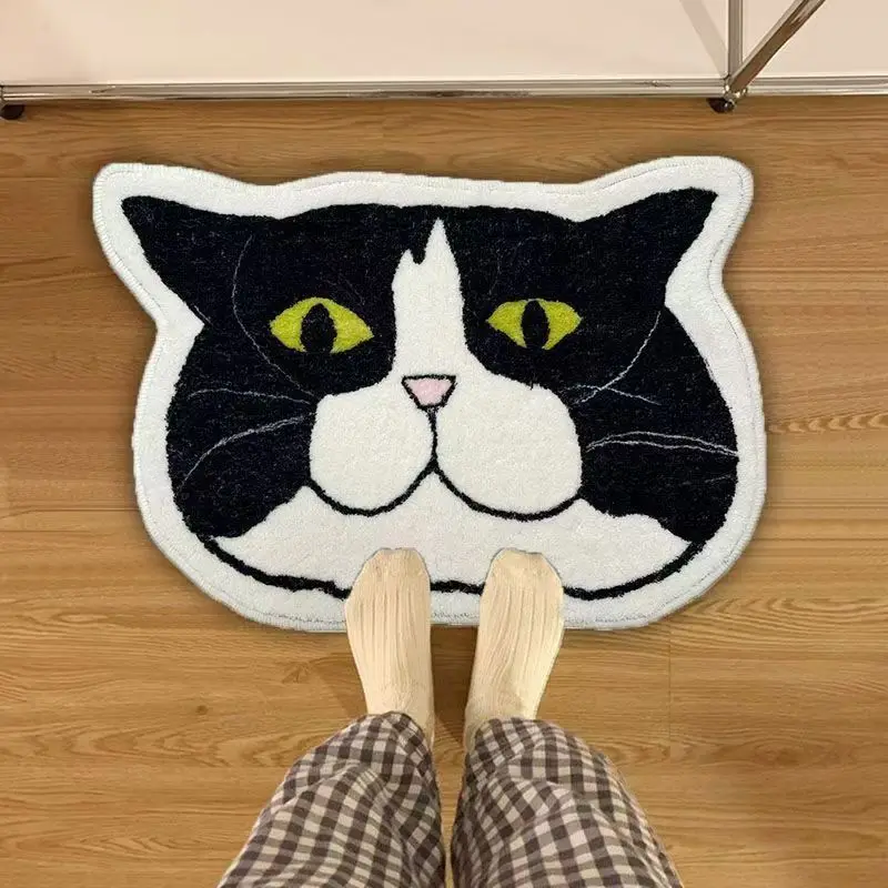 Big-Chubby-Faced-Cat-Head-Shaped-Doormat-Cute-Cat-Rug-Anti-Slip-Bedroom ...