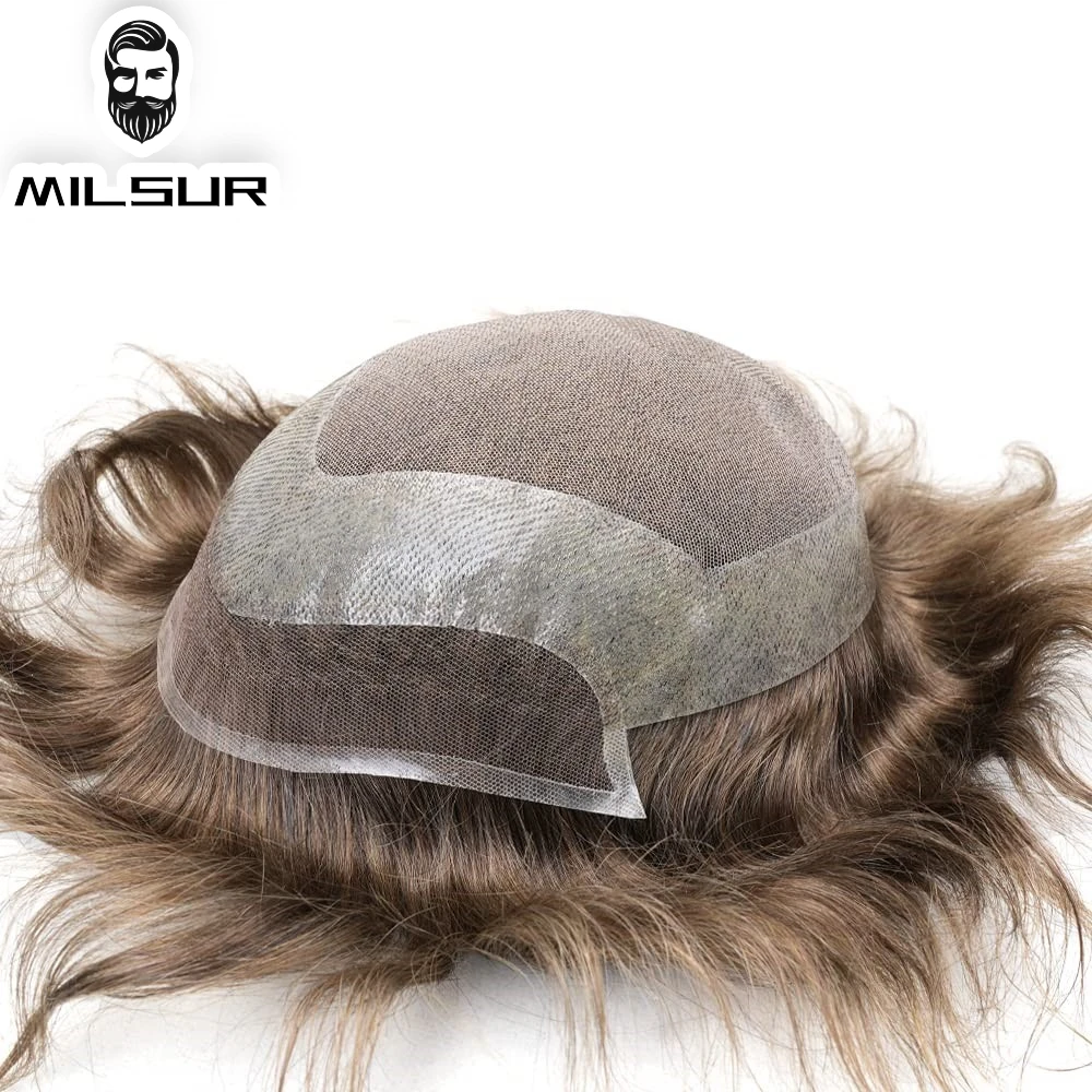 Men-Toupee-Lace-PU-Base-Wig-Human-Hair-Replacement-System-Unit-Wigs-For ...