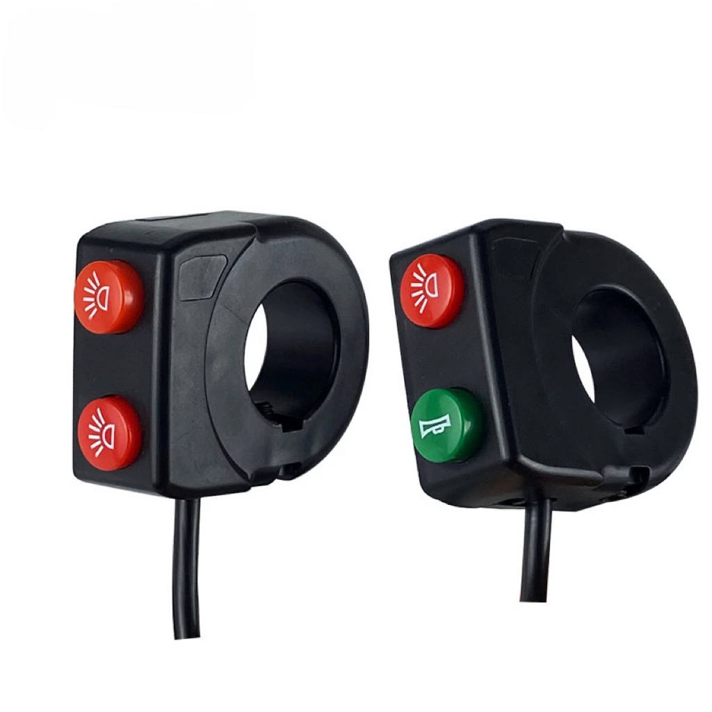 Motorcycle-ATV-Scooters-Ebike-Accessories-22mm-Handlebar-Horn-And-Headlight-Combination-Switch ...