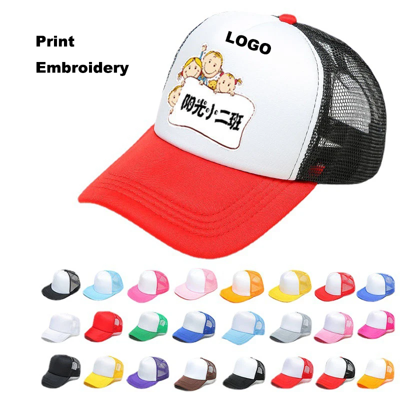Customize-Logo-Unisex-Foam-Baseball-Cap-Men-Women-Trucker-Cap-Heat ...