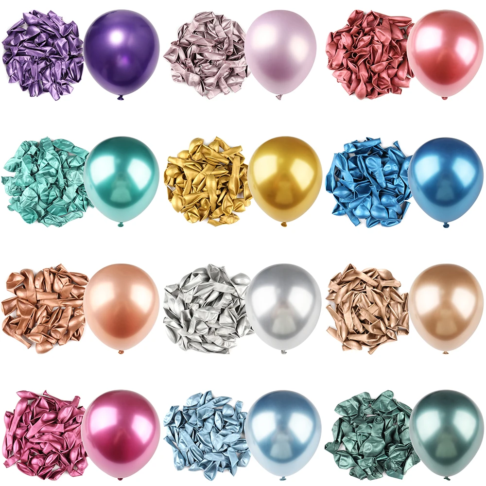 10inch-Metallic-Balloon-10-20-30-50pcs-Latex-Ballons-Happy-Birthday ...