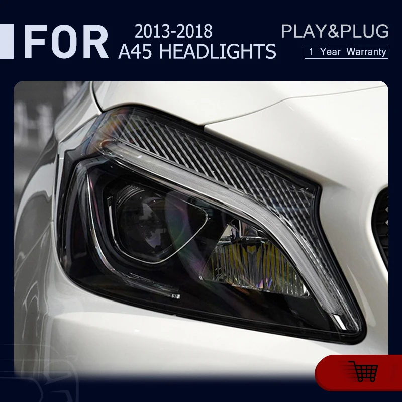 Car-Styling-for-2013-2018-A-Class-A45-A180-A200-W176-LED-Headlight ...