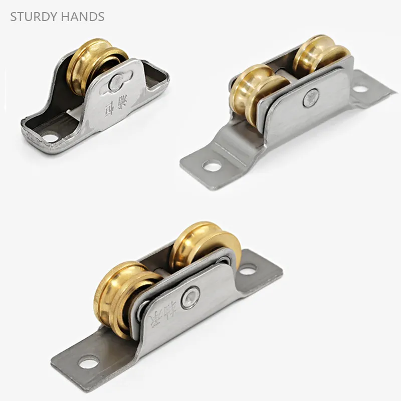 2pcs-Stainless-Steel-Solid-Copper-Wheel-Door-and-Window-Pulley-Push-and ...