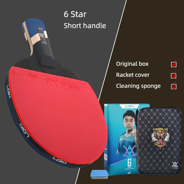 Loki E-Series Table Tennis Racket Professional Carbon Blade Ping Pong ...