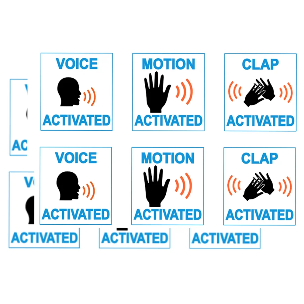 Fake-Voice-Motion-Clap-Activated-Sign-60-Pack-Prank-Stickers-Funny-Joke ...