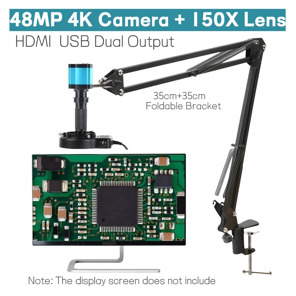 4K-48MP-60FPS-Digital-Microscope-Camera-HDMI-USB-Dual-Output-Industry ...