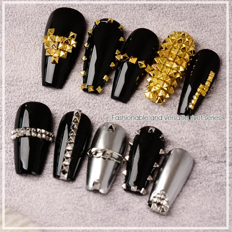 500pcs-Mixed-Style-Metal-Rivet-Nail-Art-Decoration-Gold-Silver-Nail ...