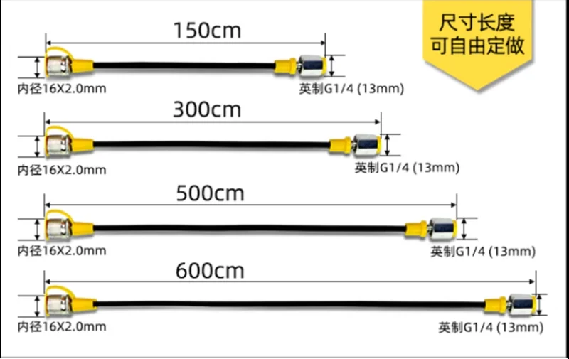 M16-2-M16-2-600BAR-9000PSI-Hydraulic-pressure-Test-hose-0-5m-to-6m-Mini ...