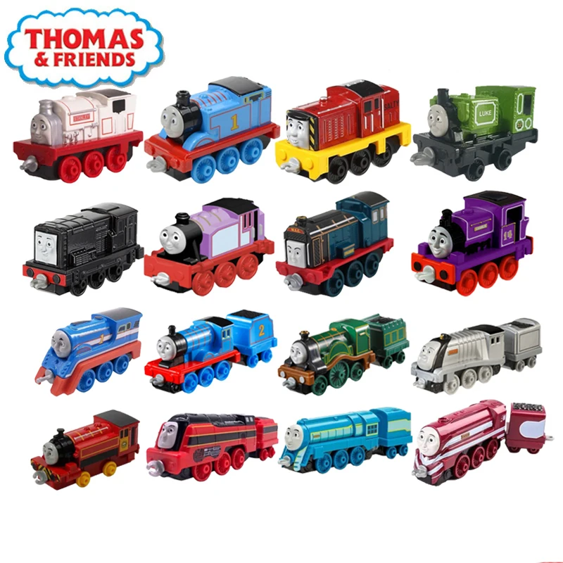 Thomas and Friends Wooden Pocket Toy Train Model Toy Molley Gold Diesel Lady Toby Rail Train ...