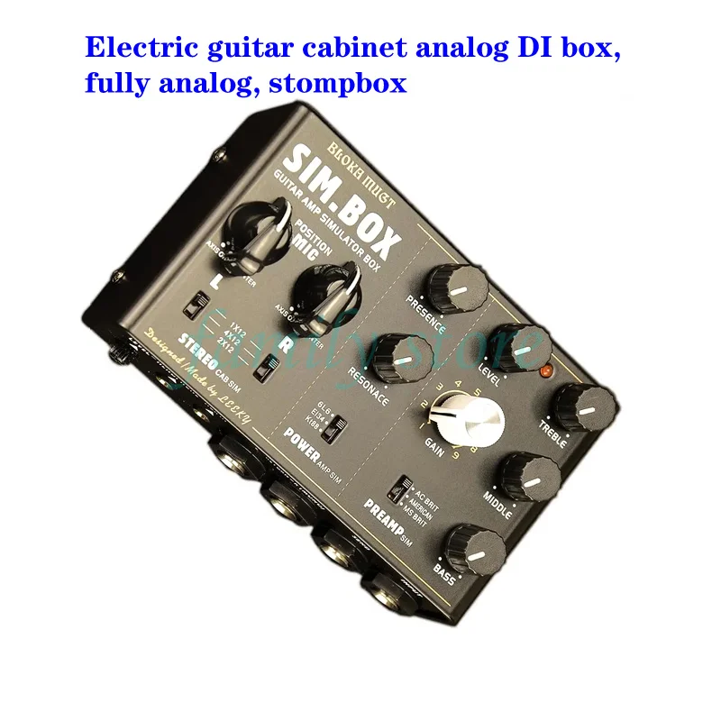 Electric-guitar-cabinet-simulation-DI-box-Full-simulation-stompbox-effector-3-classic-pre-post ...