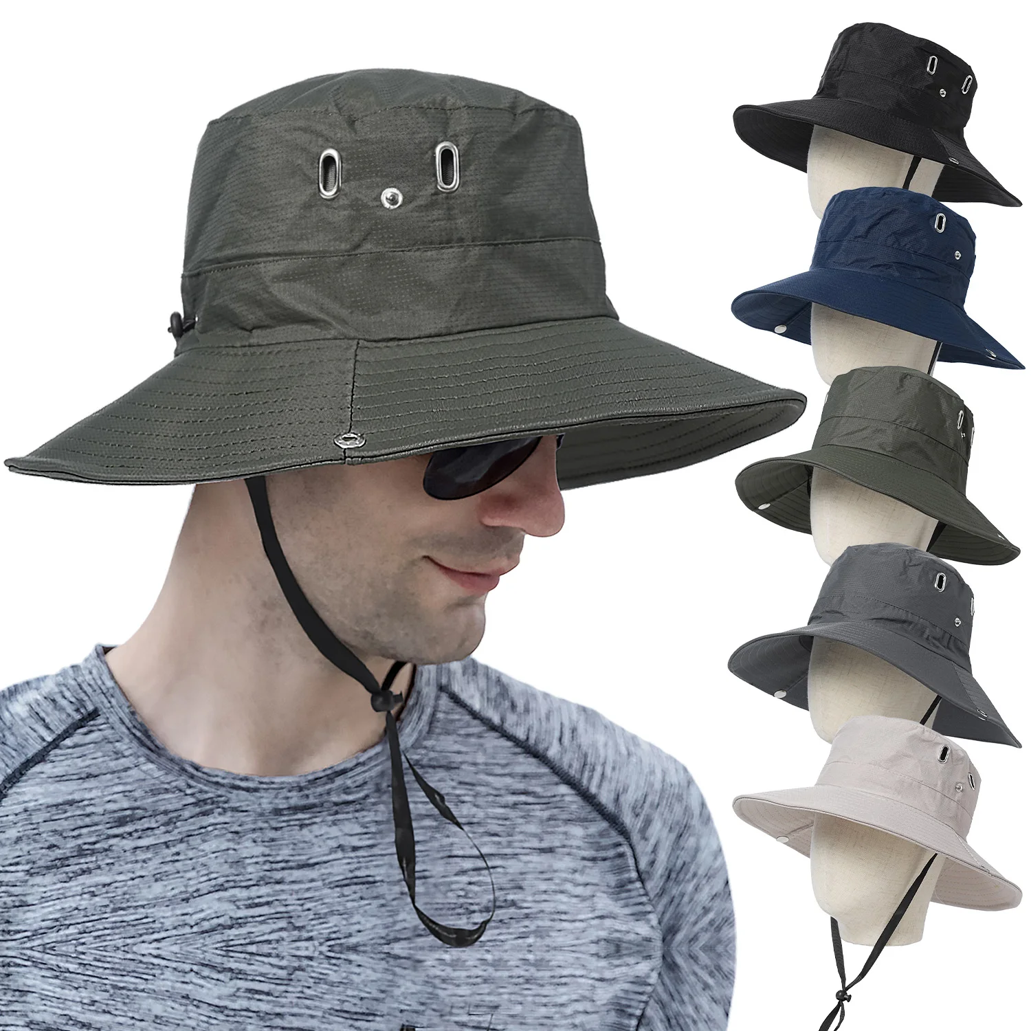 Fisherman-Hat-Women-Men-Foldable-Waterproof-Riding-Hiking-Fishing ...