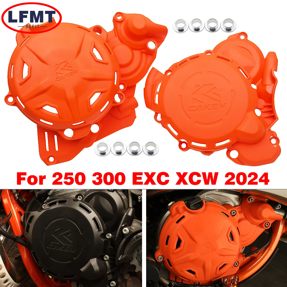 2024-Motorcycle-Clutch-Cover-Ignition-Protector-Guard-For-KTM-EXC250 ...