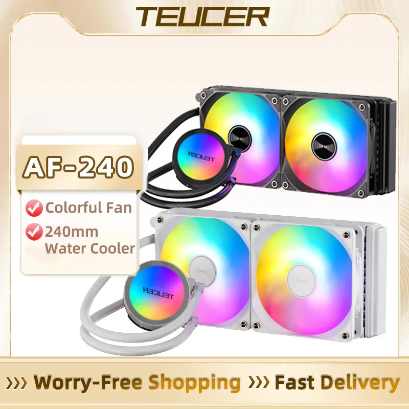 TEUCER-AF-240-Water-Cooling-CPU-Cooler-240mm-rgb-fan-Liquid-Heatsink ...