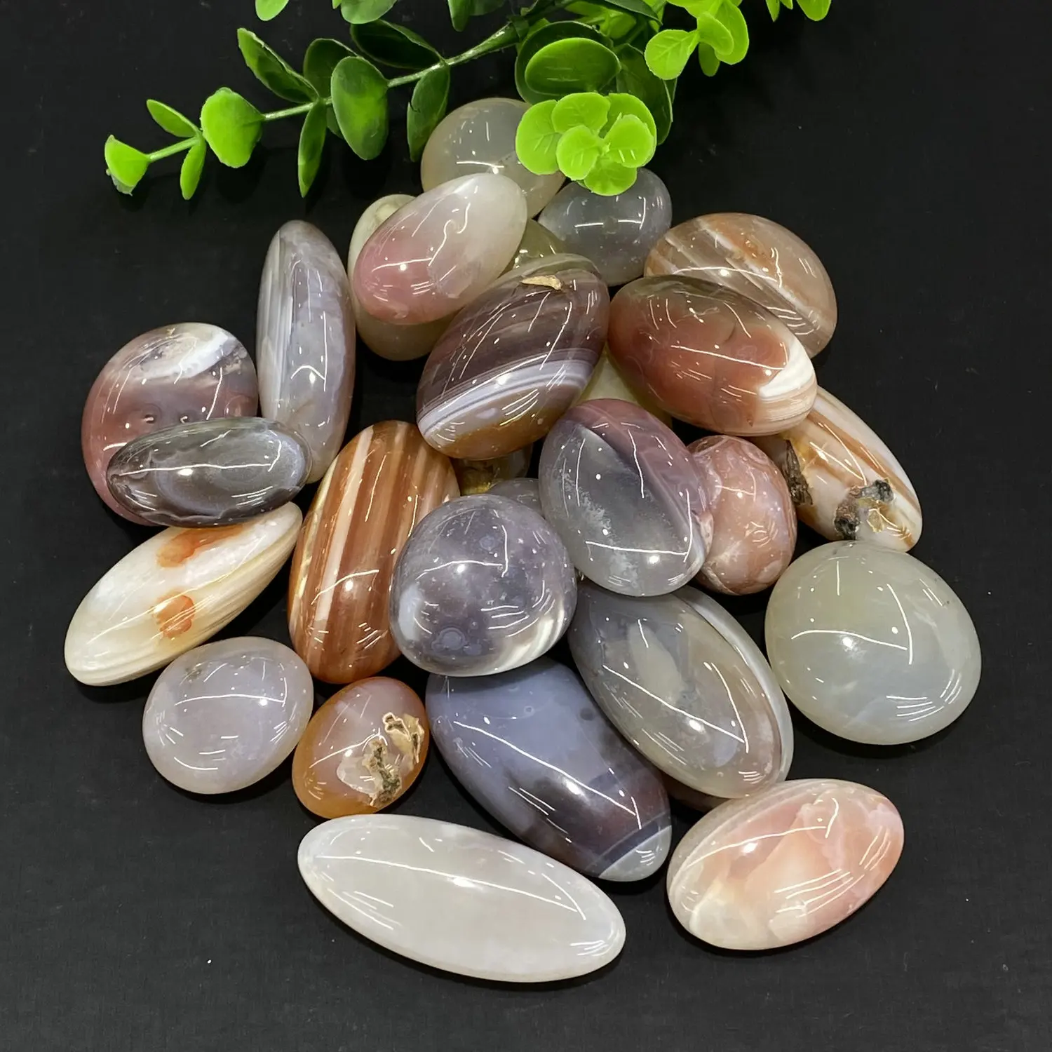 Quartz Gemstones | Stones - 20-30mm 100g Natural Agate Quartz Polished ...