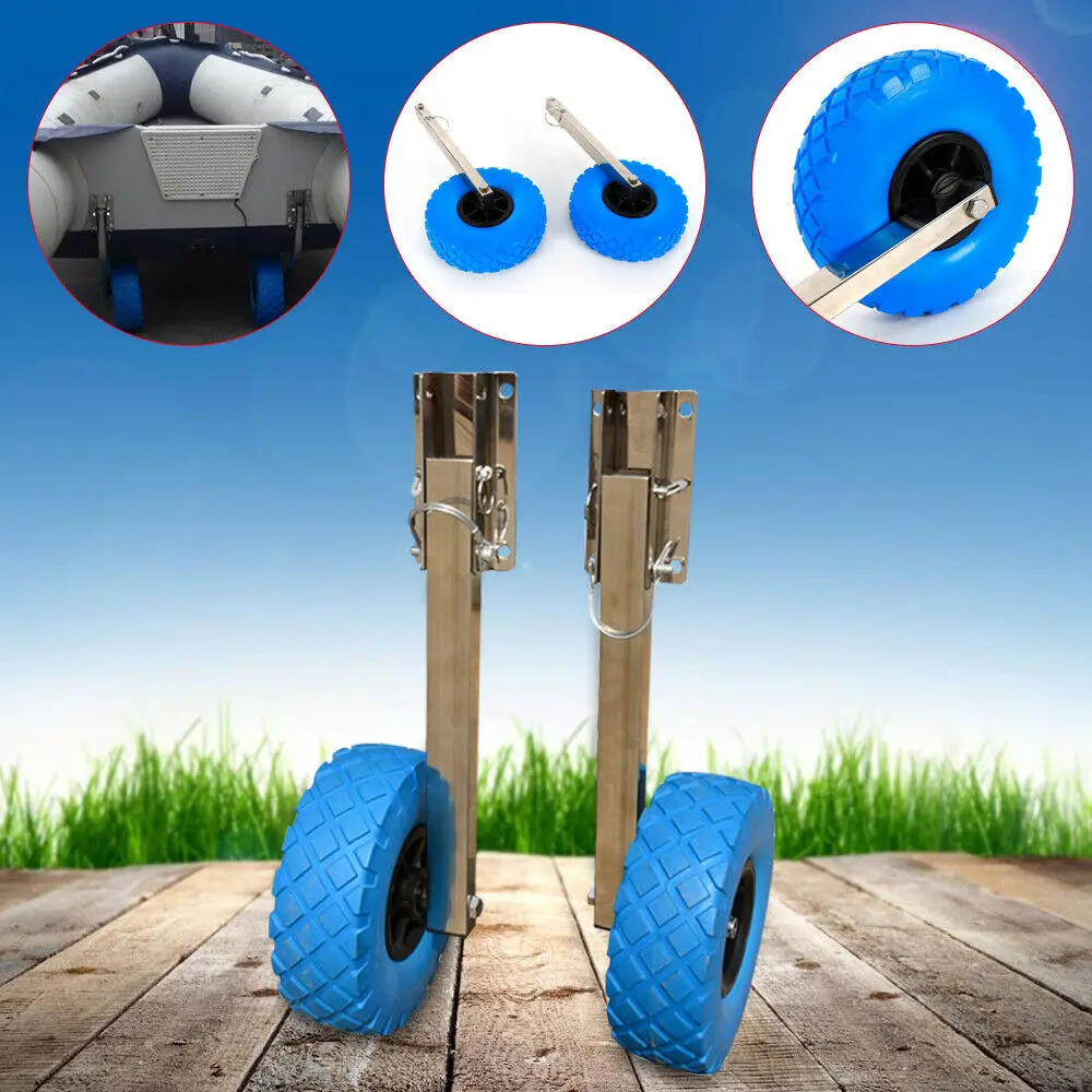 Dinghy Accessories Boat Launching Wheels - Folding Inflatable Boat ...
