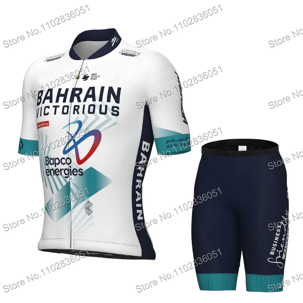 2024-Bahrain-Victorious-Team-Cycling-Jersey-Set-Summer-Men-Short-Sleeve ...