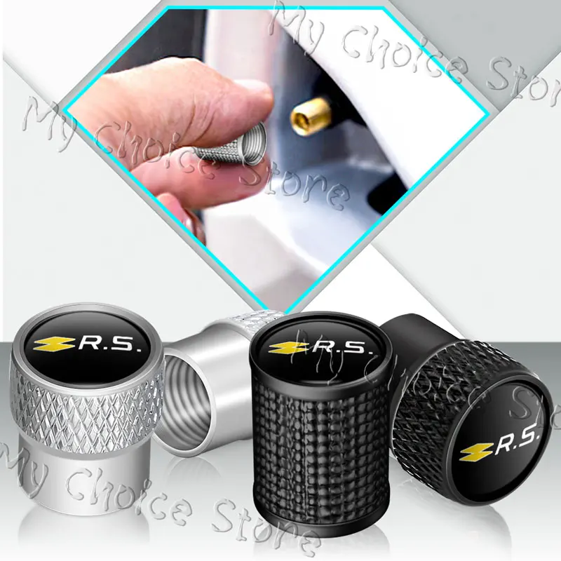 4Pcs-Set-Metal-Alloy-Car-Tire-Valve-Caps-Wheel-Stem-Air-Dust-Covers-For ...