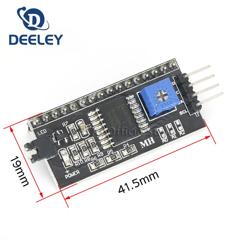 1pcs Samiore Robot Serial Board Module Port Pcf8574 Iic I2c Twi Spi Interface Module 1602 Lcd
