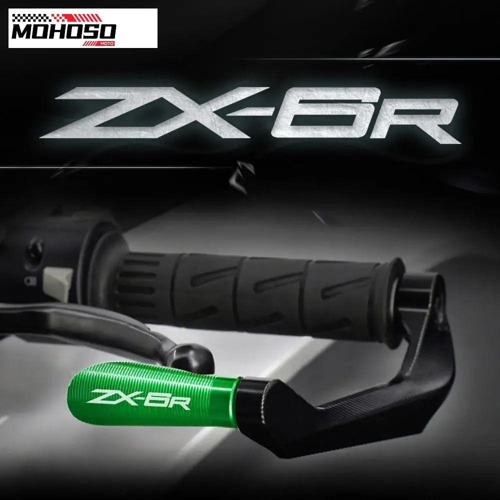 가와사키 ZX6R ZX 6R ZX 6R 용 알루미늄 브레이크 클러치 레버 가드 보호 장치, 오토바이 액세서리, 2000 2020 2016 2017 2018 2019 ...