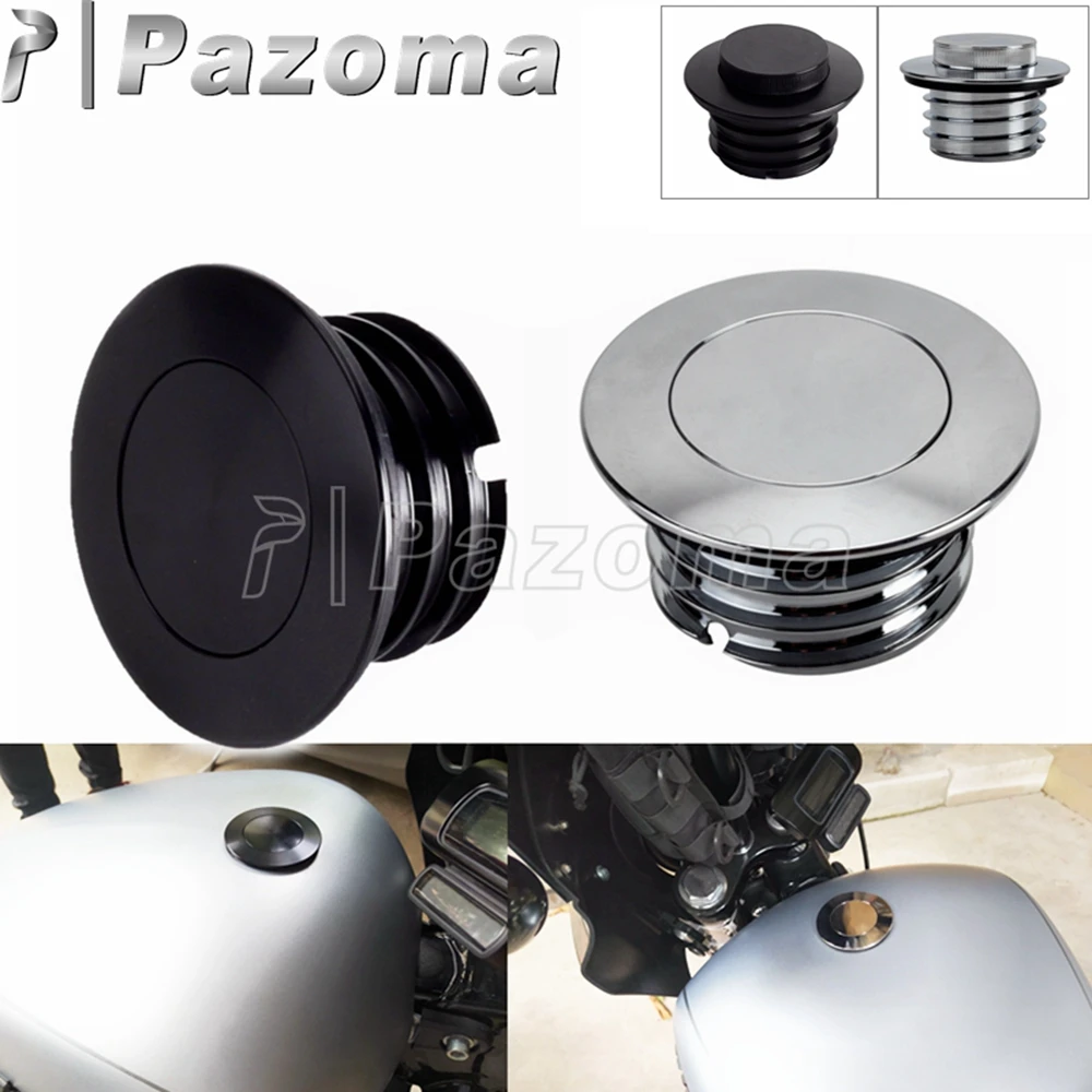 Motorcycle Aluminum Pop Up Oil Tank Cover Clockwise Thread Fuel Gas Cap ...