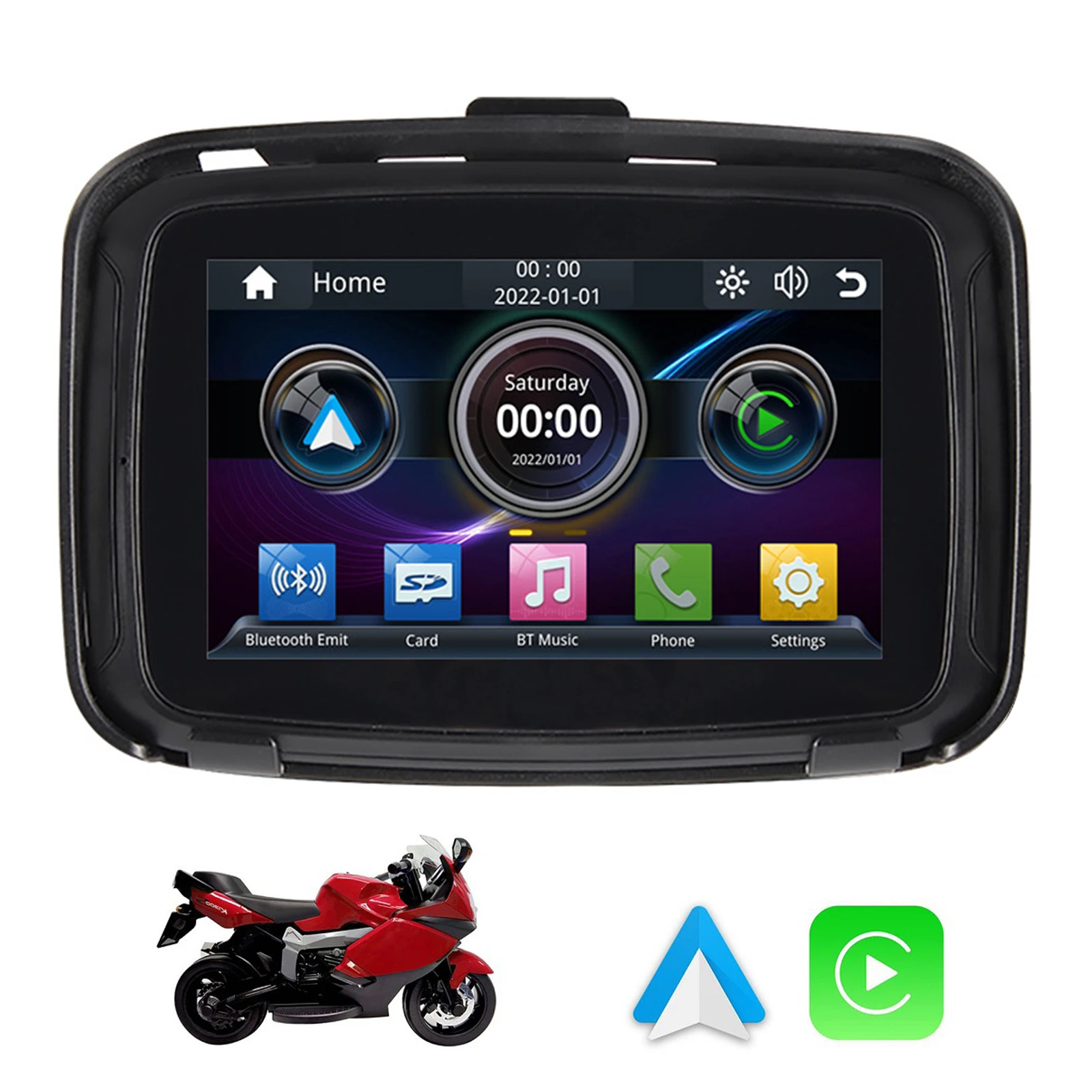 5-Inch-GPS-Navigation-Motorcycle-Waterproof-Carplay-Display-Motorcycle ...