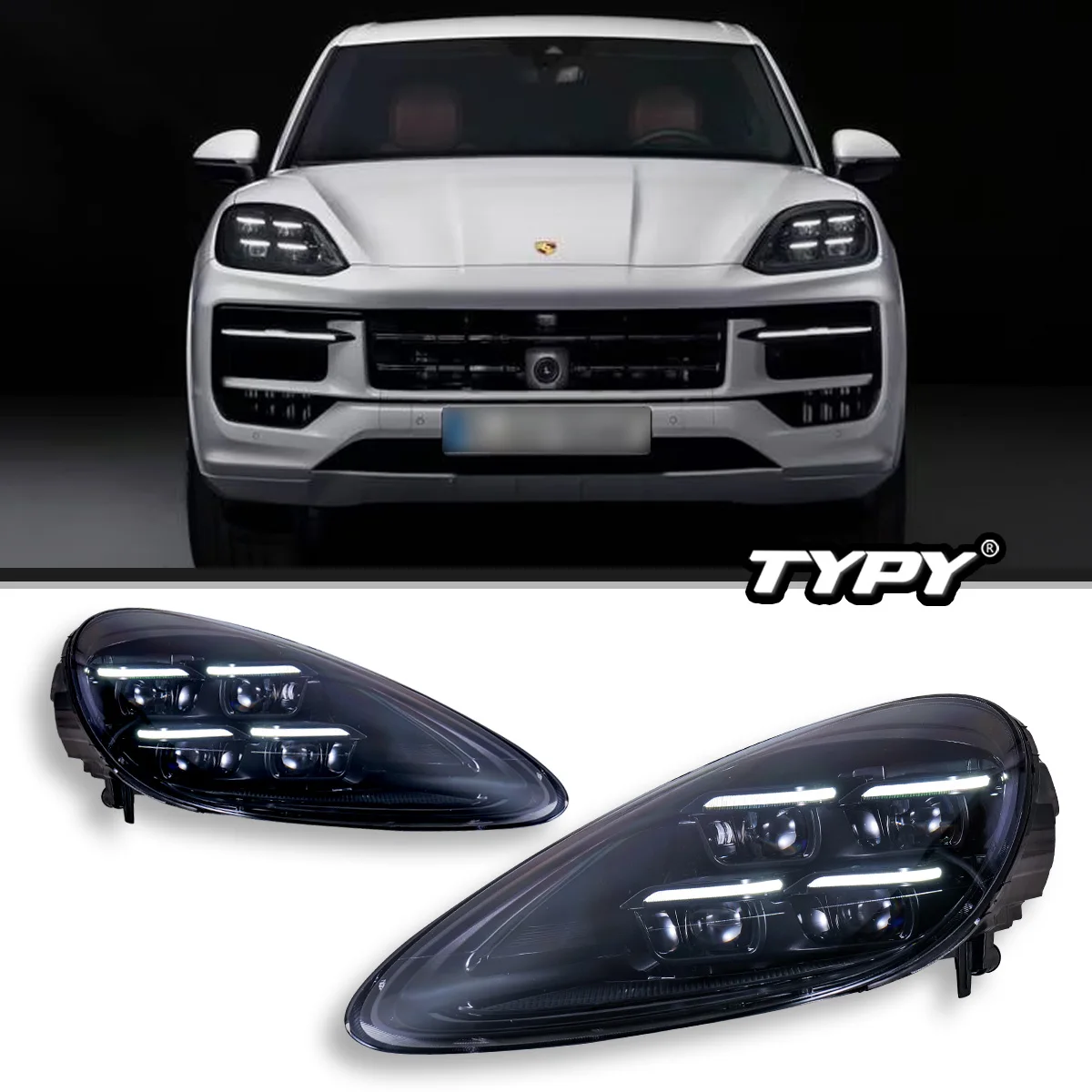 Car-Accessories-For-Porsche-Cayenne-Headlights-2011-2017-958-LED-Laser-Matrix-Head-Lamps-Upgrade ...