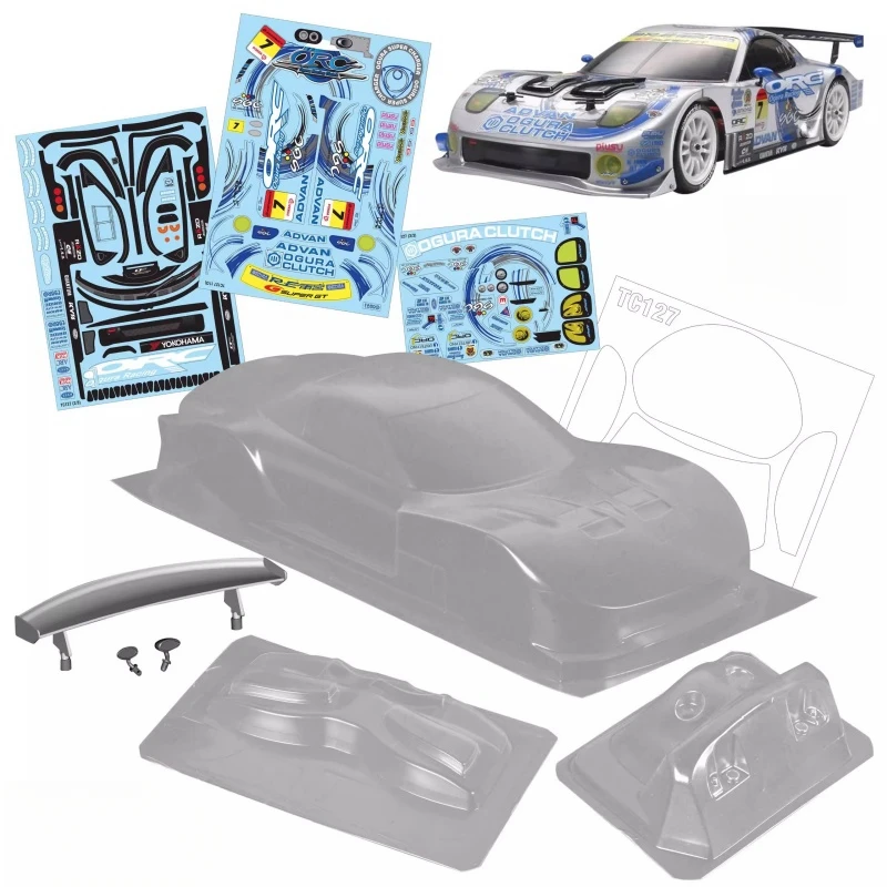 TC127-1-10-Mazida-RX7-SGC-7-Clear-body-shell-190mm-for-On-Road-car ...