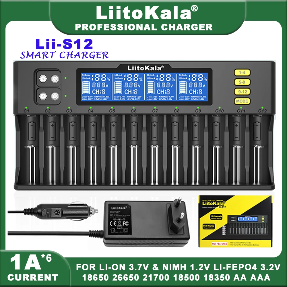 LiitoKala-Lii-S12-Lii-M4-Lii-PD2-18650-Battery-Charger-For-26650-21700 ...