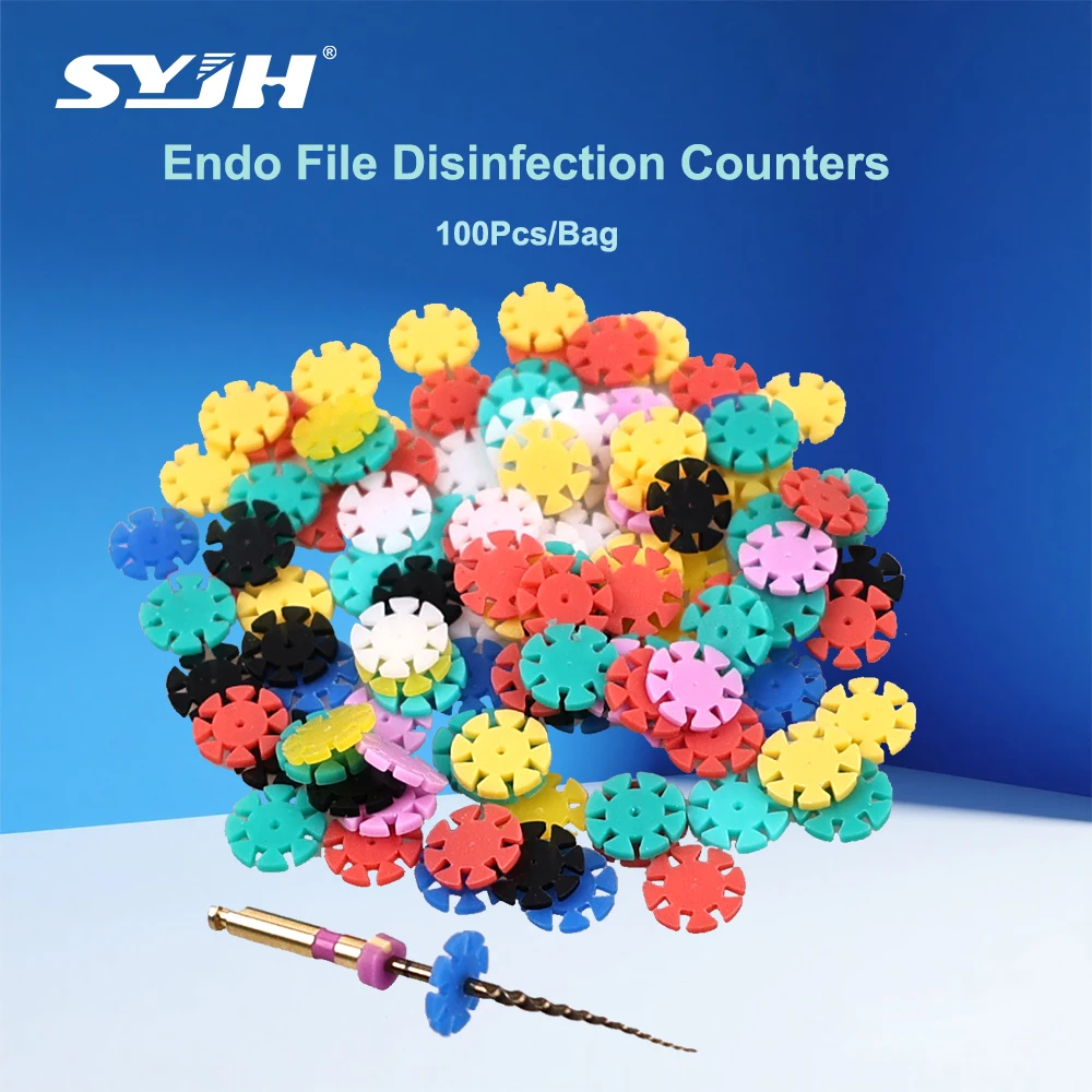 SYJH 100 Pcs Root Canal Files Stopper Disinfection Marking Circle ...