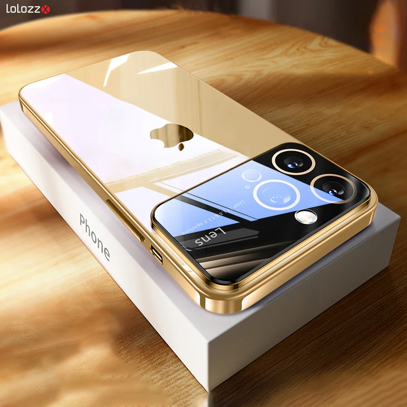Original-Big-Window-Electroplating-Frame-Phone-Case-For-iPhone-11-12-13 ...