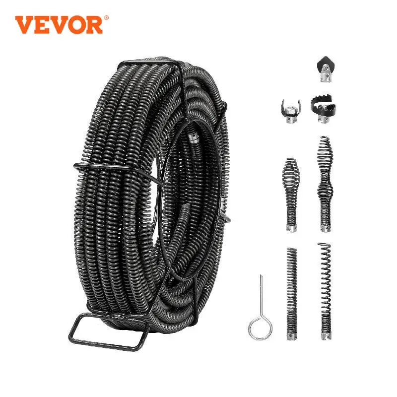 VEVOR-Drain-Cleaning-Cable-Professional-Sectional-Drain-Cleaner-Cable ...