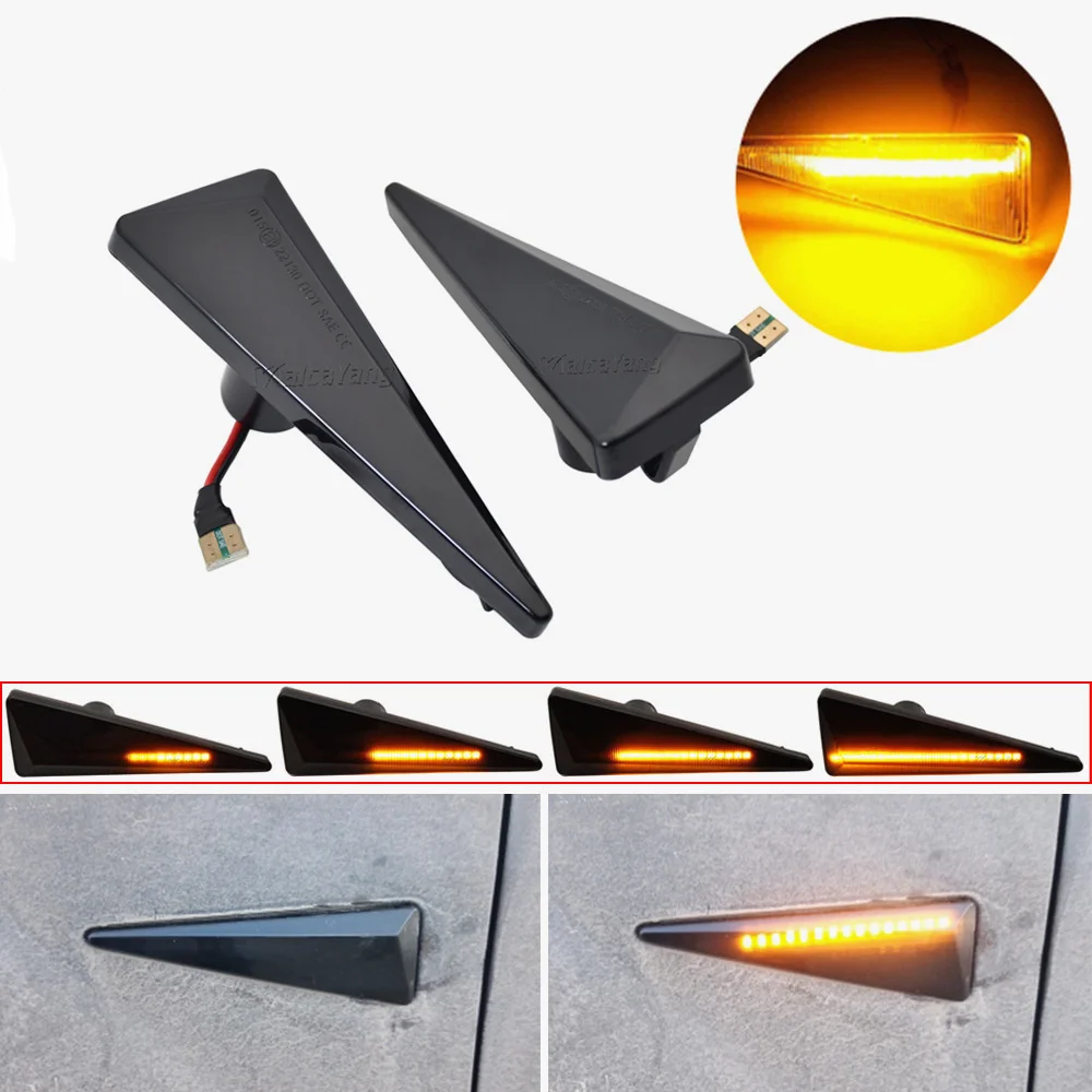 Dynamic Repeater Lamps Led Side Marker Light For Renault Megane 2 Cc ...