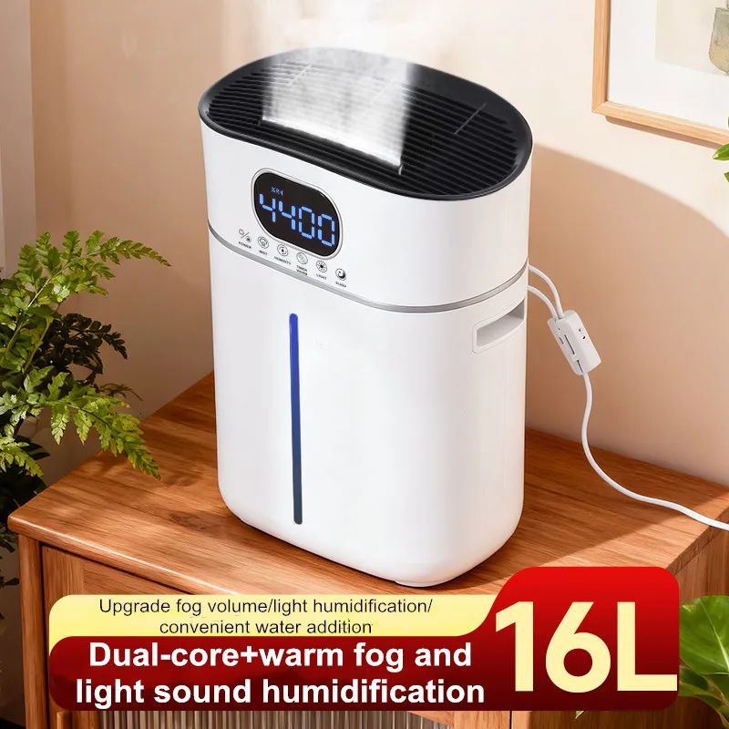 16L Smart Humidifier with Warm Mist – Top-Fill Large Capacity for Home ...