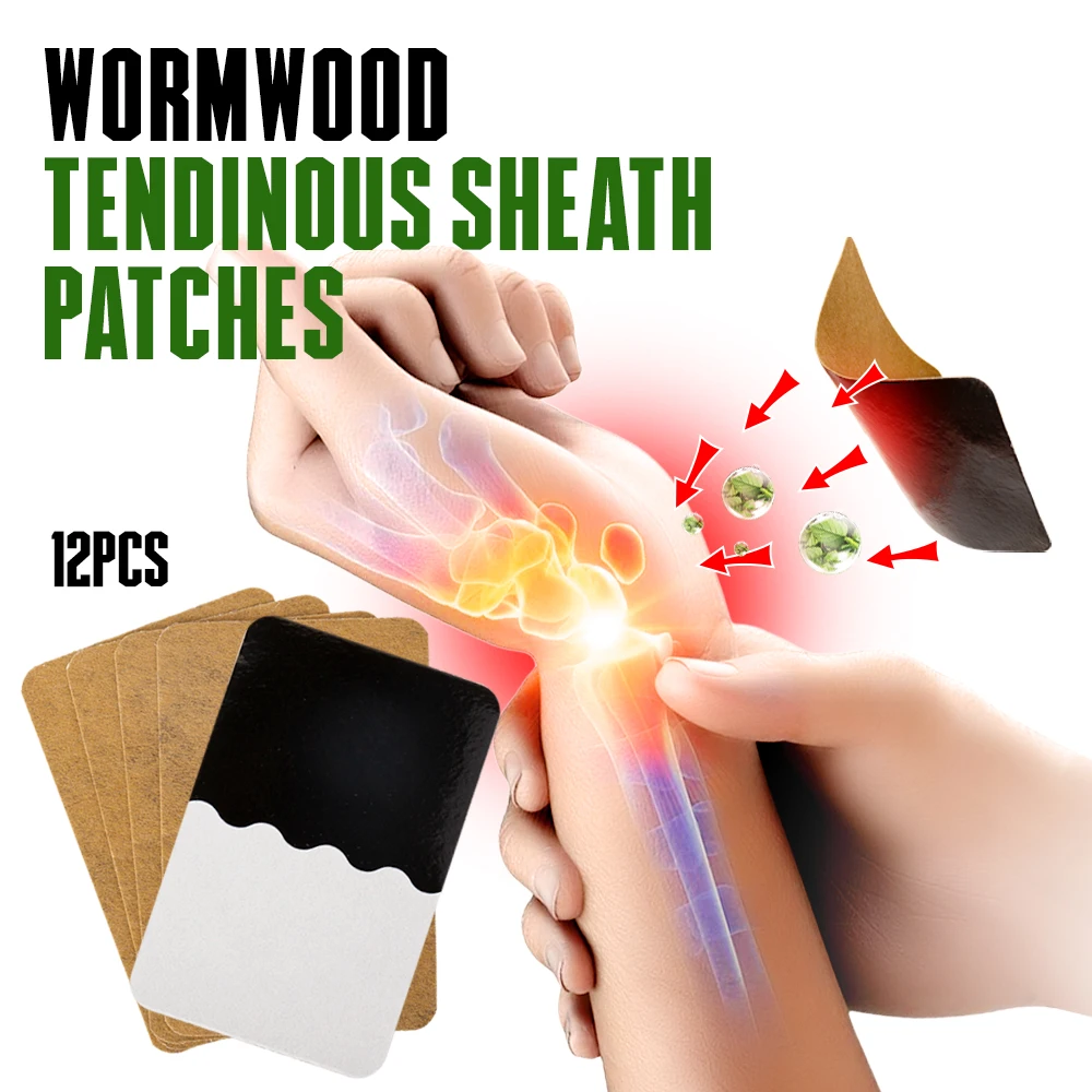 12pcs-Wormwood-Patches-for-Tendinous-Sheath-Relieving-Pain-of-Arthrits ...