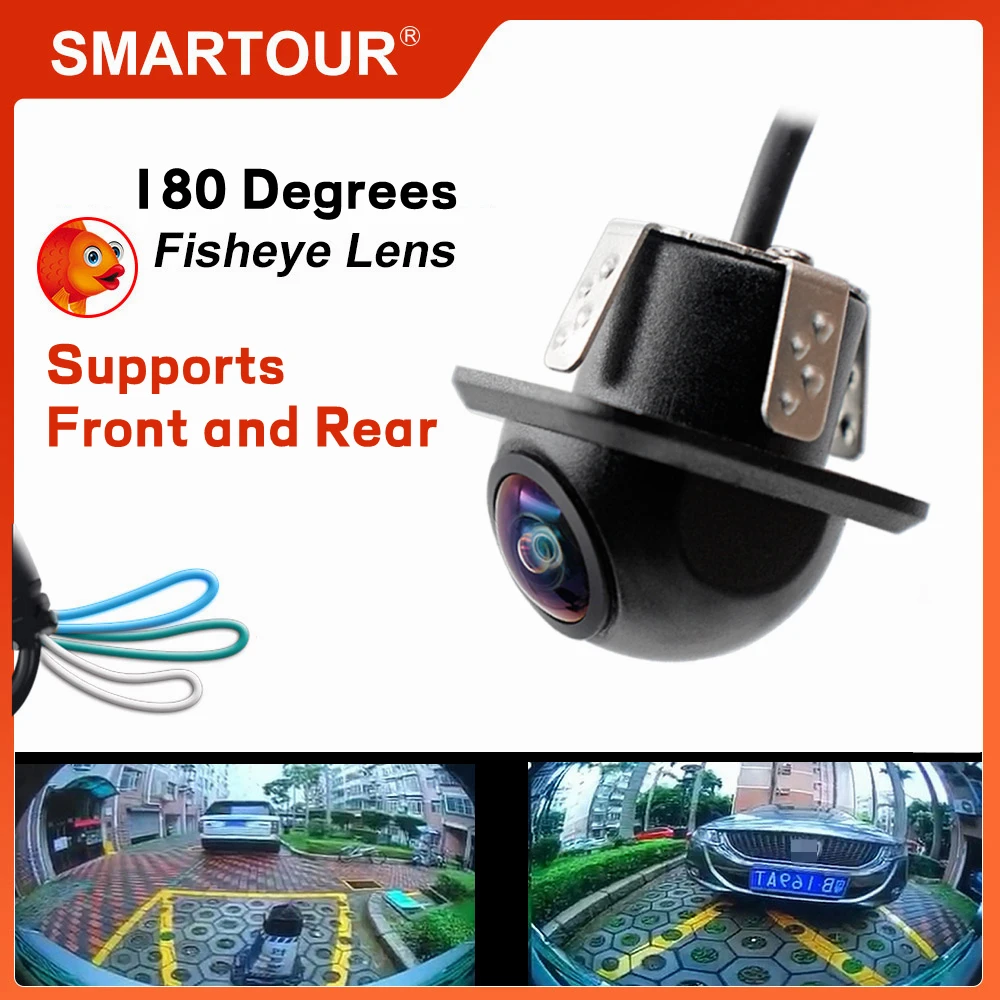 SMARTOUR-4K-180-degree-fisheye-lens-Car-Rear-View-Camera-Full-HD-Night ...