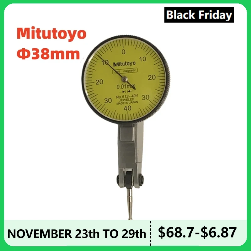 Mitutoyo-38mm-Dial-Indicator-Analog-Lever-Dial-Gauge-No-513-404-Stable ...