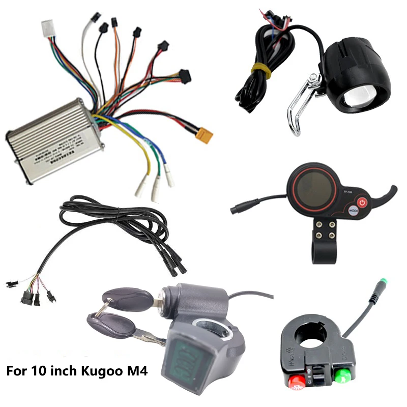전기 스쿠터 컨트롤러 Kugoo M4 E 스쿠터 킥 스케이트보드 부품 스쿠터 액세서리 프론트 라이트 디스플레이 스위치