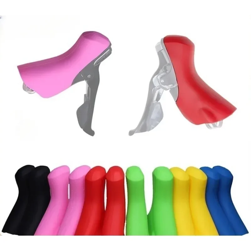 Silicone-Road-Bike-Shifter-Brake-Lever-Hoods-for-4700-5800-6800-Bicycle ...