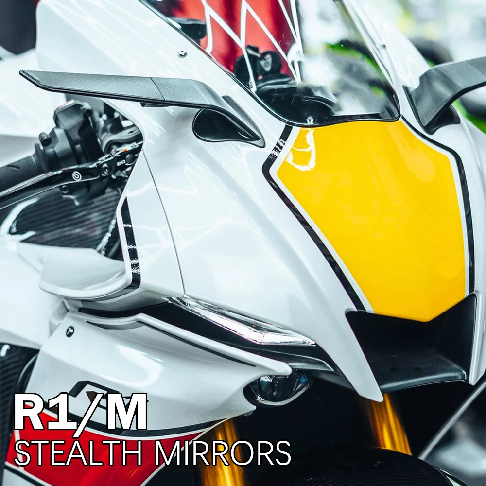 For Yamaha R1 R1M 2020-2024 Motorcycle Rearview Mirrors Stealth Mirrors ...