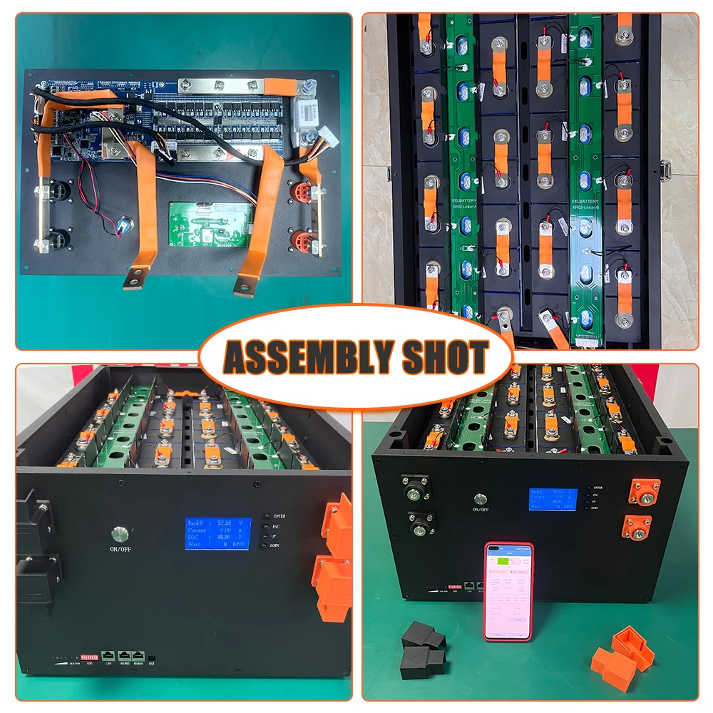 48V-51.2V Server Rack Fully Assembled Lifepo4 Battery Pack 10-15Kwh 16 ...