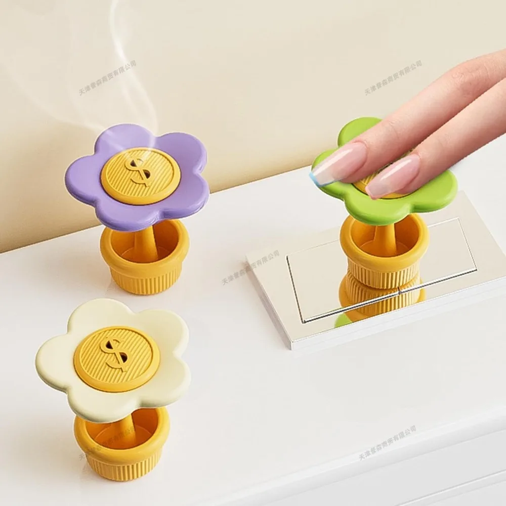 Floral Toilet Flush Assistant Portable Accessory Tank Button Aid ...