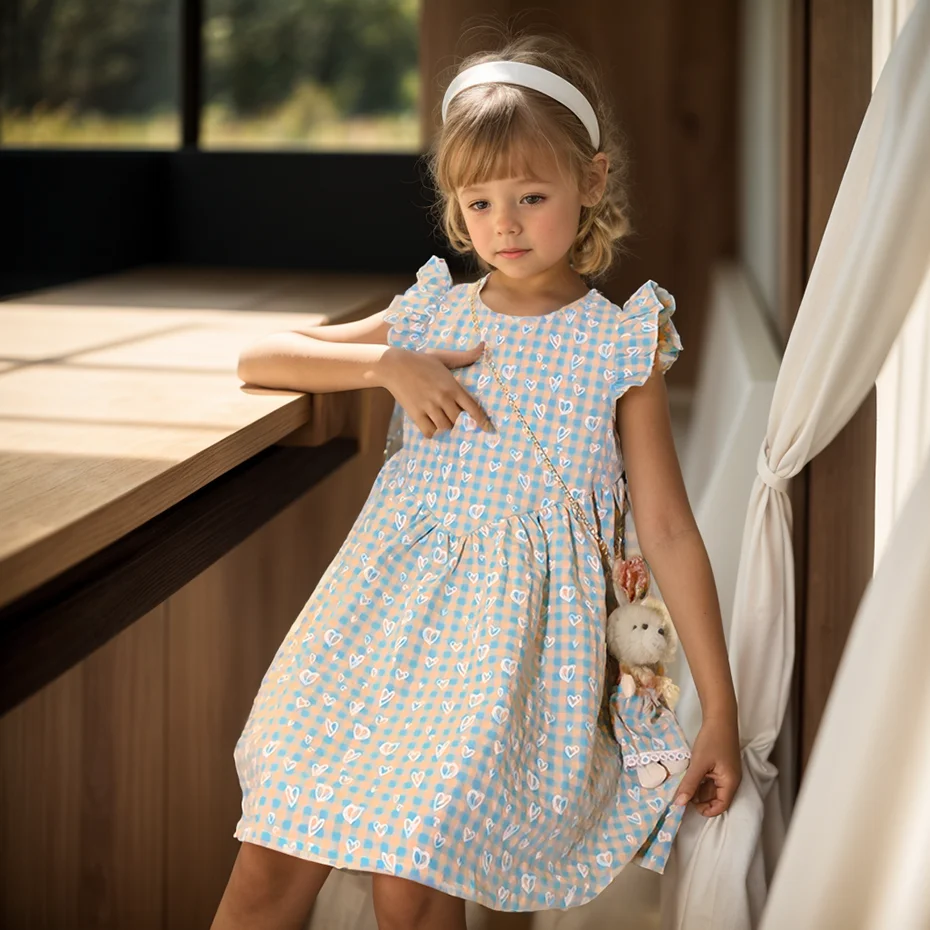 Kids-Dresses-Plaid-Pattern-Girls-Dresses-Summer-Kids-Dresses-Casual ...