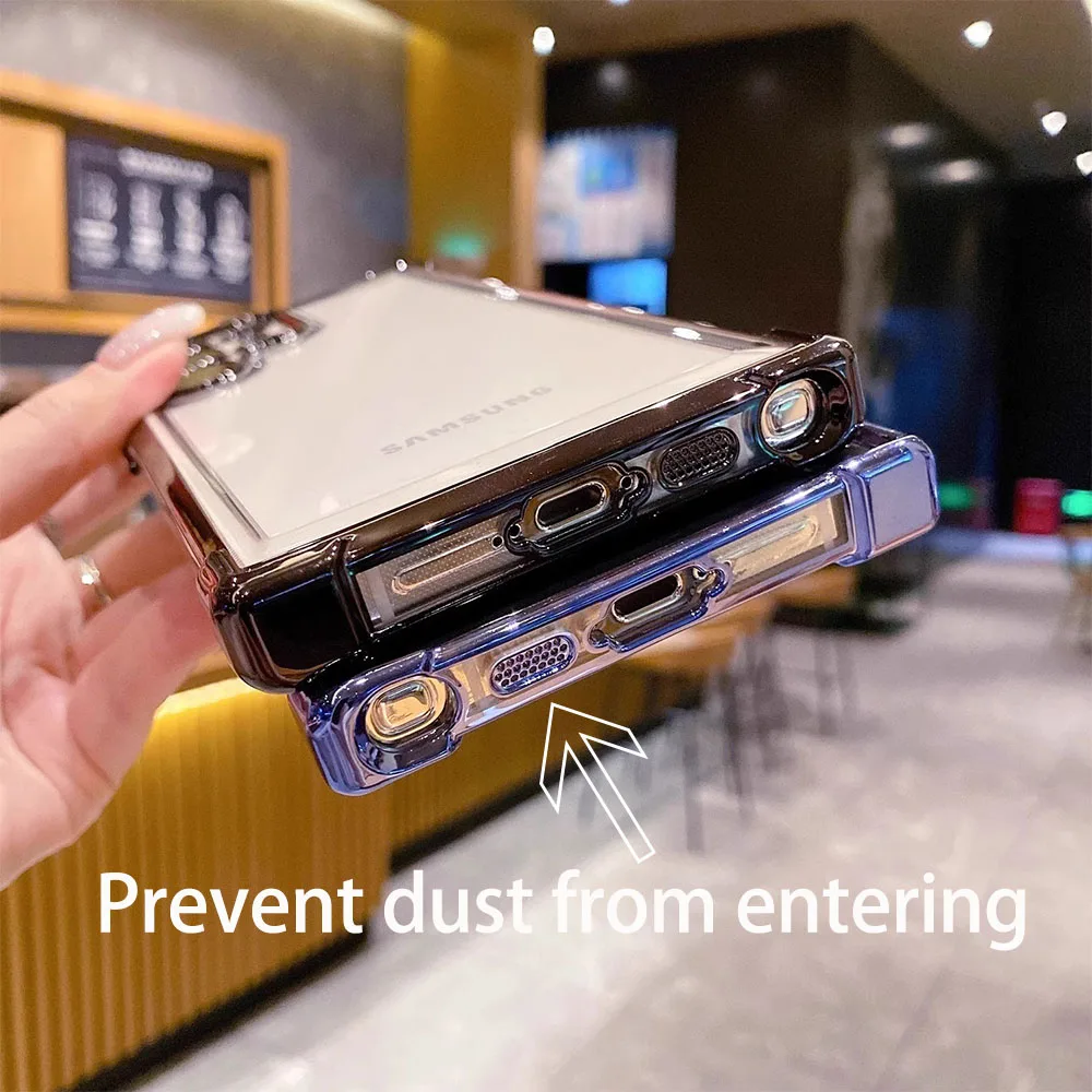 Luxury Clear Plating Shockproof Phone Case - Hard Armor Cover for S20 ...