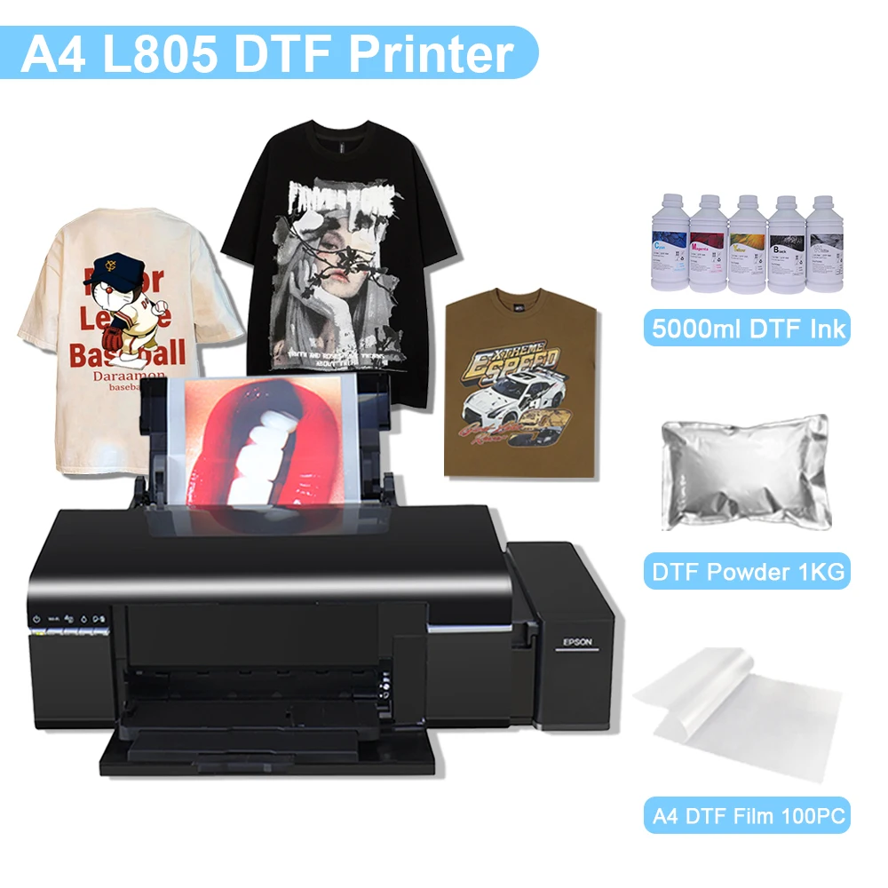 A4 DTF T shirt Printing Machine For Epson L805 DTF Directly Transfer ...