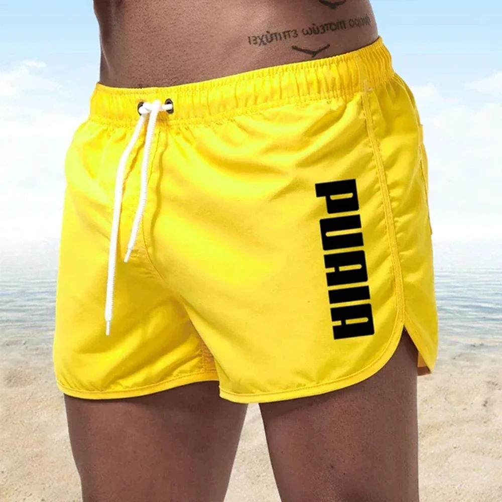 Men-s-beach-shorts-comfortable-quick-drying-pants-drawstring-swimming ...