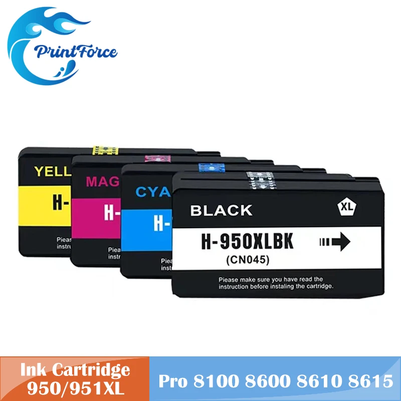950XL 951XL Ink Cartridge for HP950 951 XL for HP Officejet Pro 8100 ...