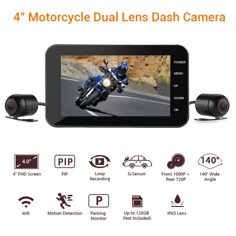 HD-1080P-Waterproof-4-0-inch-Motorcycle-Driving-Recorder-140-Degrees ...
