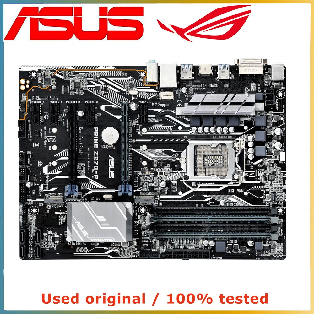 Z270P-For-ASUS-PRIME-Z270-P-Computer-Motherboard-LGA-1151-DDR4-64GB-For ...