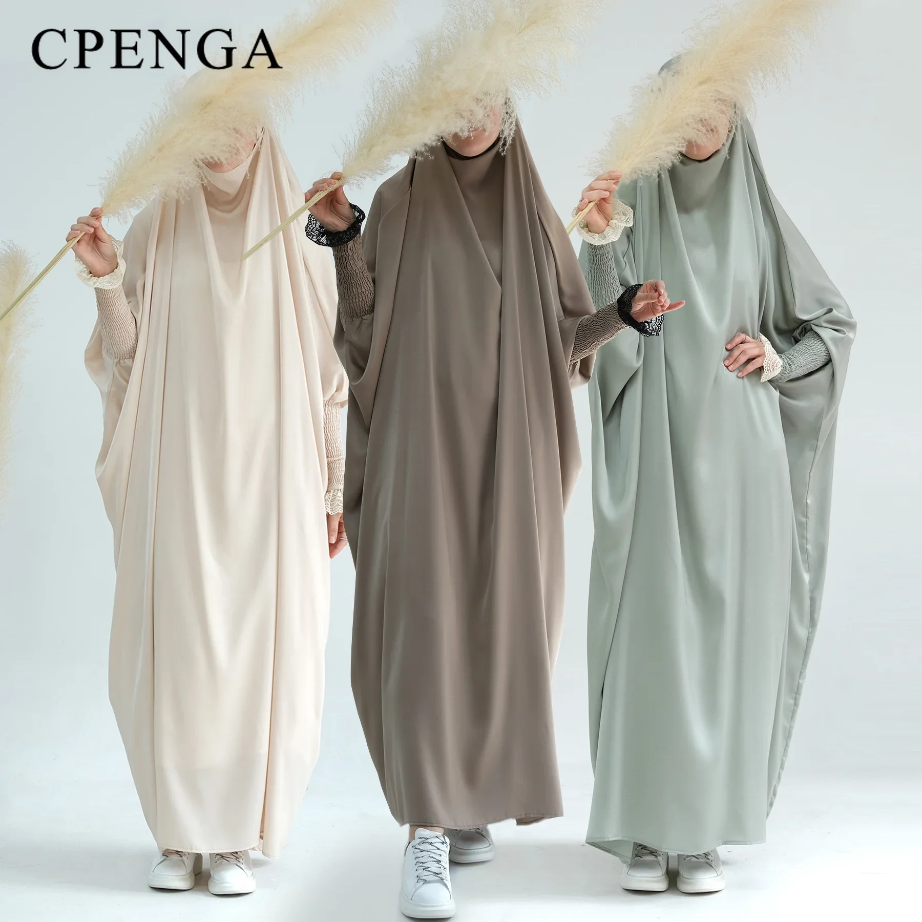 Elegant-Ramadan-Muslim-Modest-Dress-for-Women-Eid-Arab-Dubai-Jilbab ...